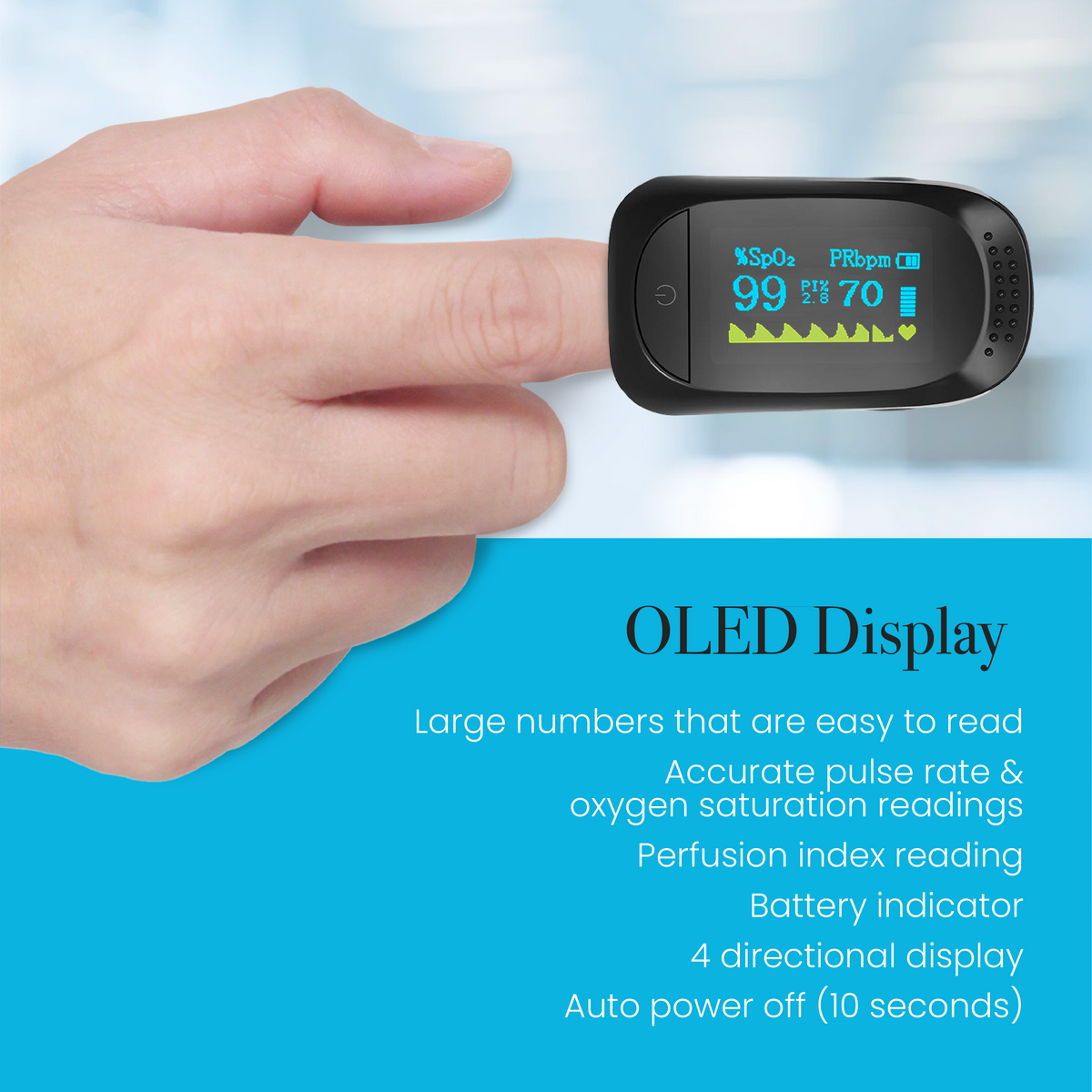 Buy Portable Bluetooth SpO2 Digital Fingertip Pulse Oximeter
